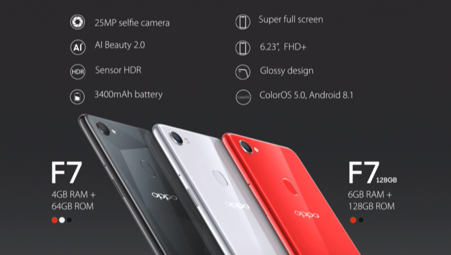สิ้นสุดการรอคอย กับ OPPO F7 สมาร์ทโฟนหน้าจอไร้ขอบ Super full screen!
